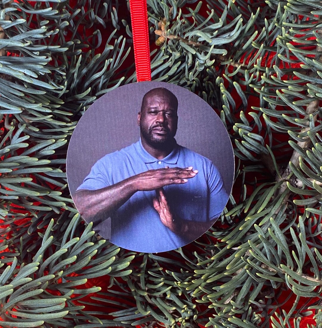 Shaq Time Out Christmas Tree Ornament Holiday Gift Exchange Stocking ...