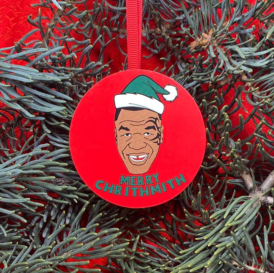 Mike Tyson Chrithmith Christmas Tree Ornament Holiday Gift Exchange ...