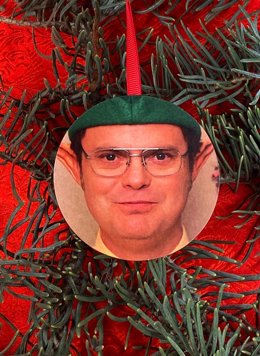 Dwight Schrute Elf Christmas Ornament: Custom Laser Engraved the Office ...