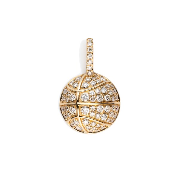 Diamond Basketball Pendant - Etsy