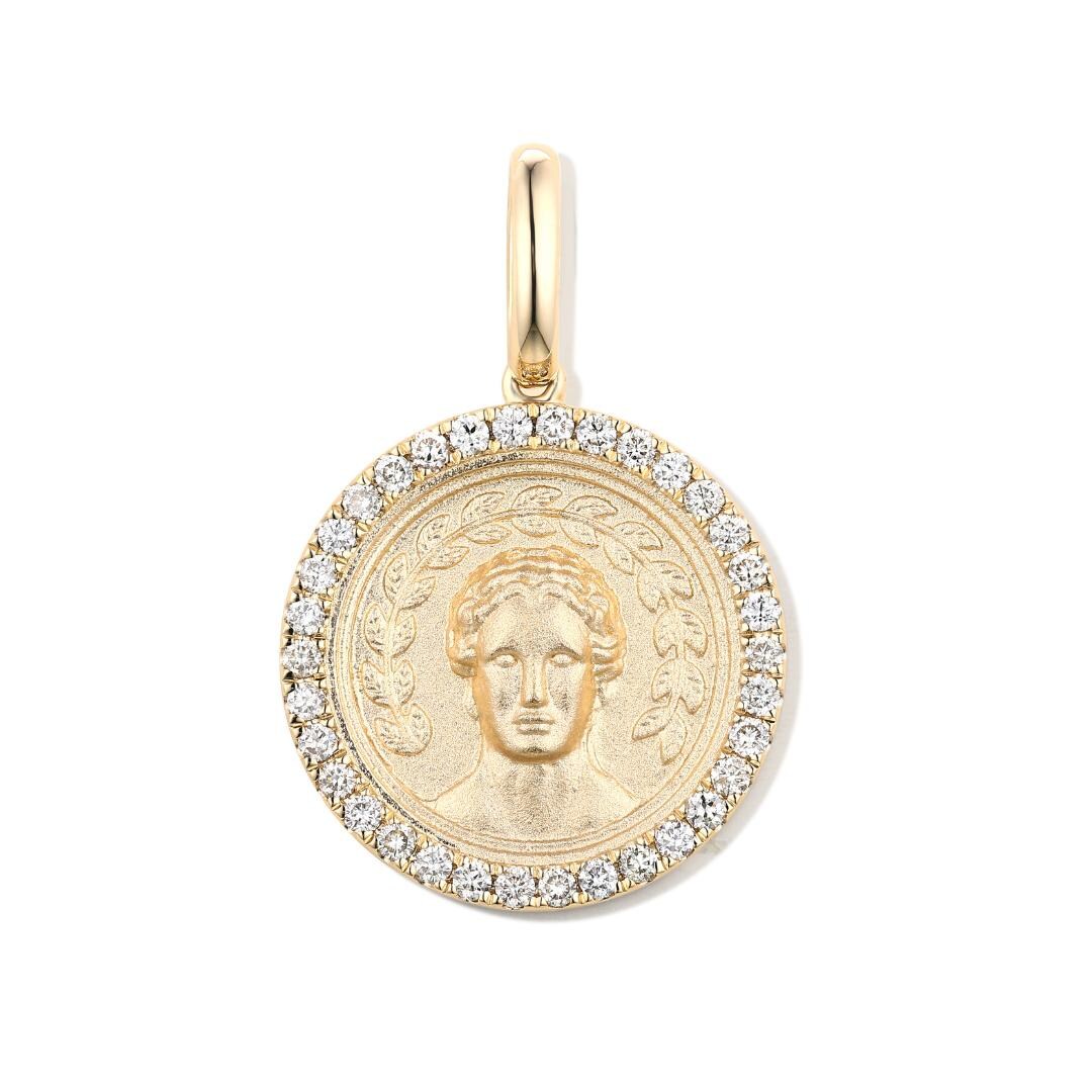 Julius Caesar Diamond Pendant | 14K Julius Caesar Pendant | Julius ...