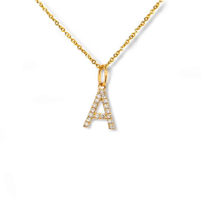 Mini Diamond Letter Pendants | Letter Pendants | Diamond Letters ...