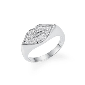 Lips Diamond Ring | Gold Lip Diamond Ring | Lips Kiss Diamond Ring ...