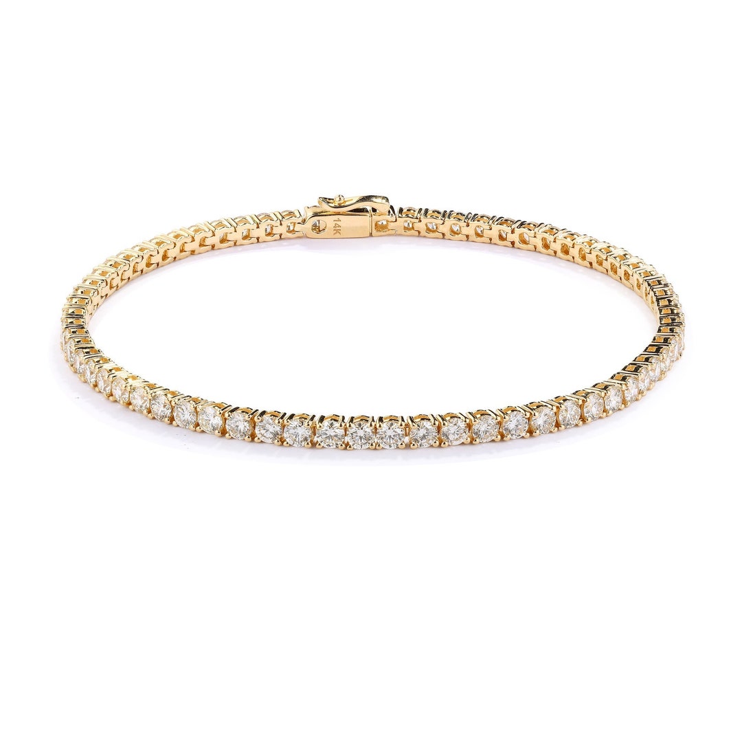 10 Pointer Diamond Tennis Bracelet | 4 Prong Diamond Tennis Bracelet ...