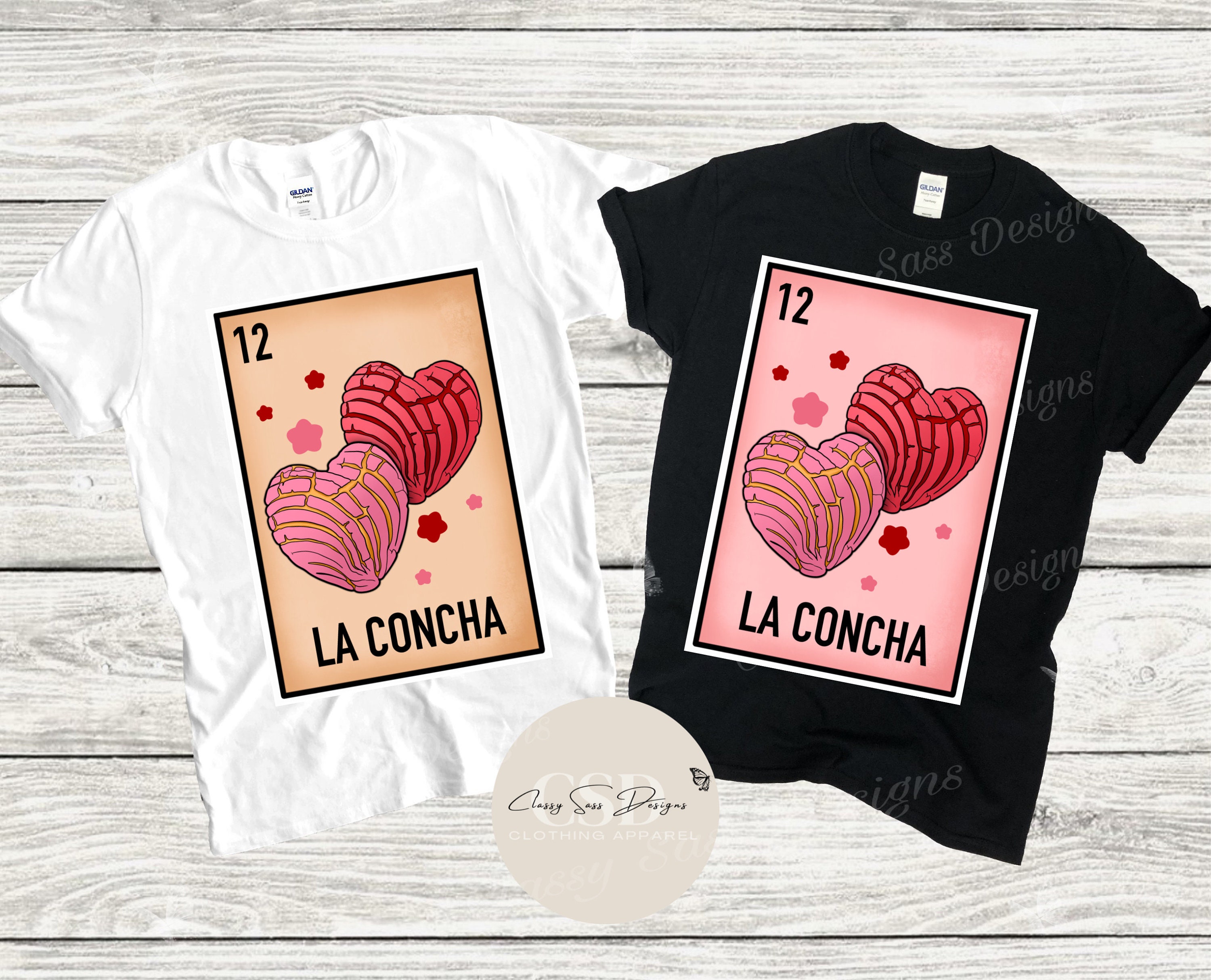 LA Concha Loteria T-shirt, Funny Cartoon Valentine Graphic, Loteria ...
