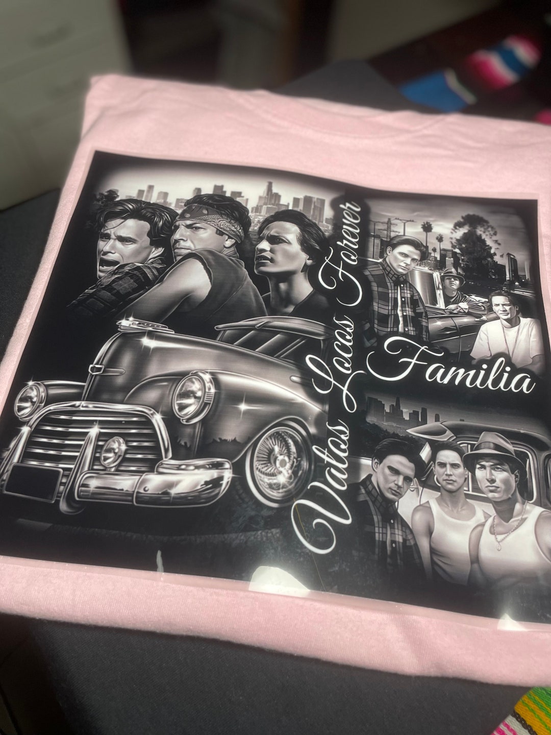 Vatos Locos Forever Black and White Edition Graphic T , Famila ...