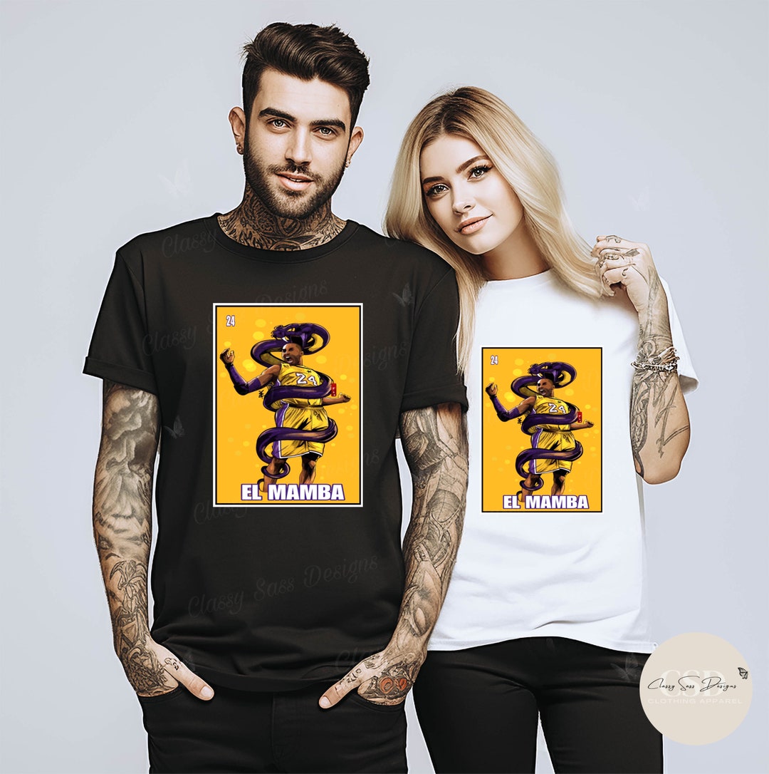Loteria EL MAMBA Insprired Basketball Number 24 the Goat Graphic Tshirt ...