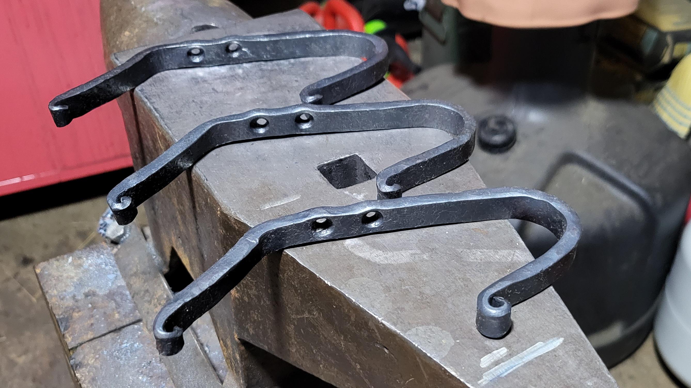 Hand Forged Double Wall Hook - Etsy