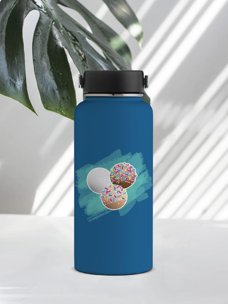 Sweet Donut Holes Transparent Sticker | Chocolate Powdered Sprinkles ...