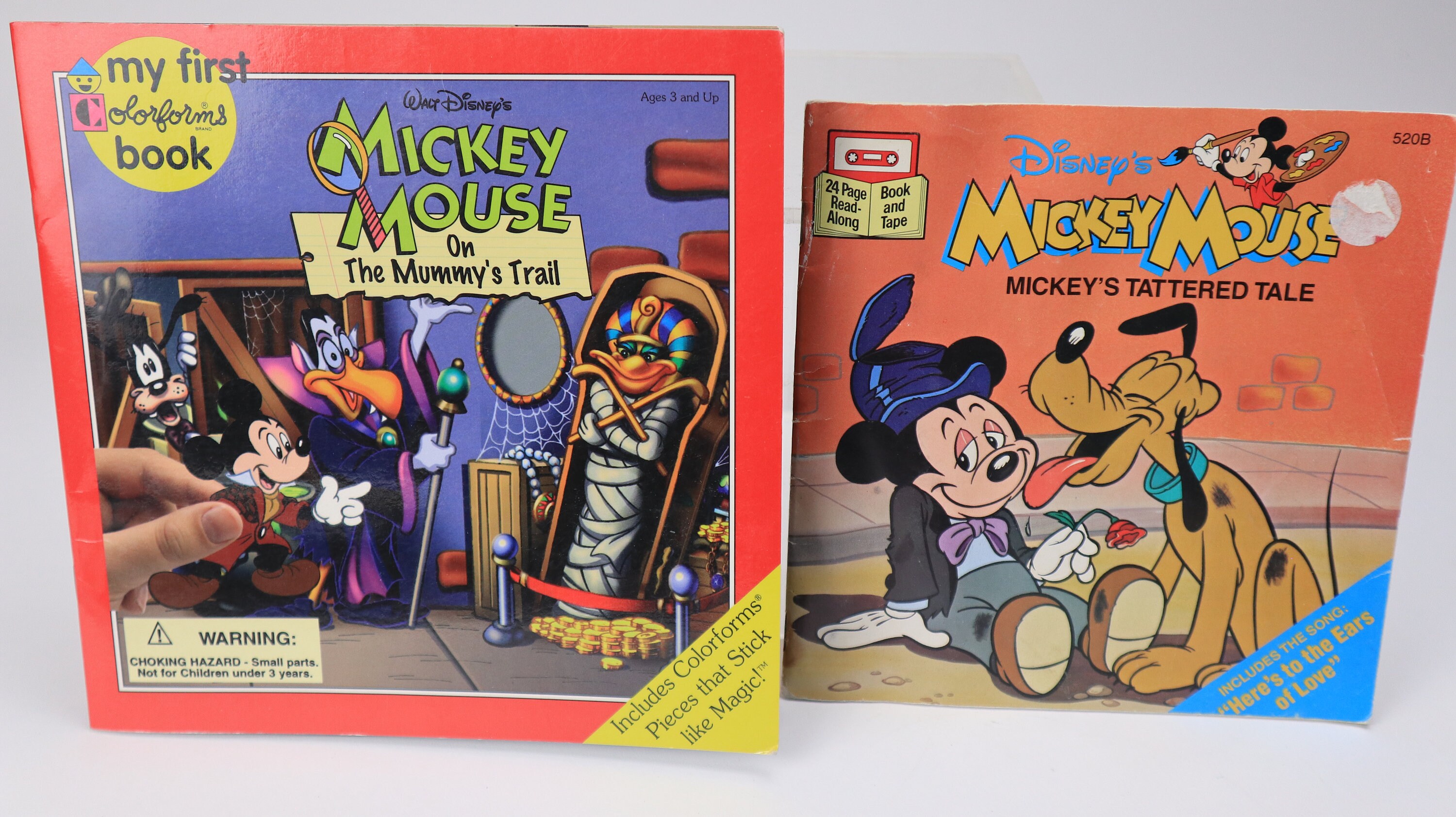 Vtg '94 Colorforms Book: Disney's Mickey Mouse on the Mummy's Trail ...