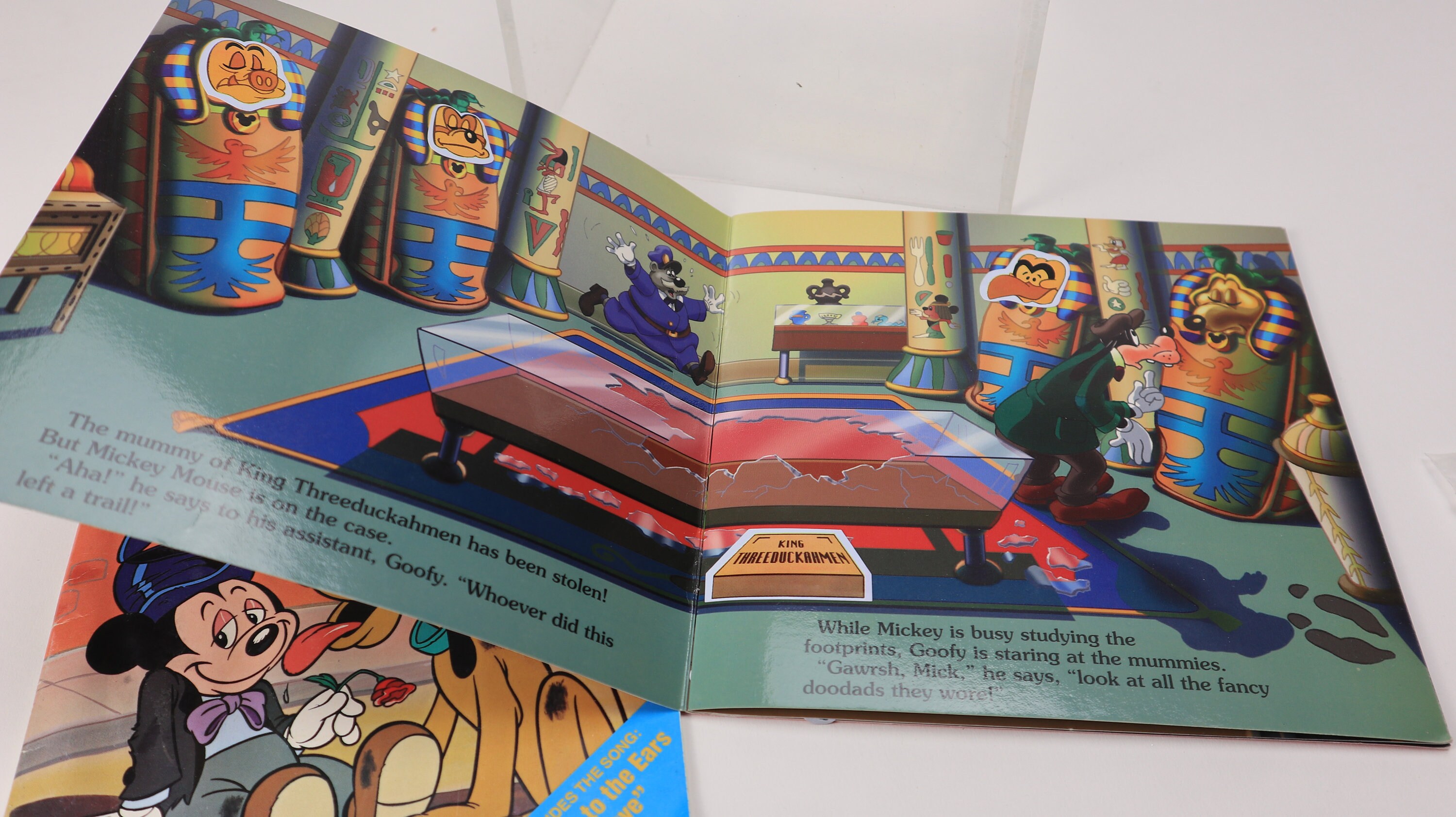 Vtg '94 Colorforms Book: Disney's Mickey Mouse on the Mummy's Trail ...