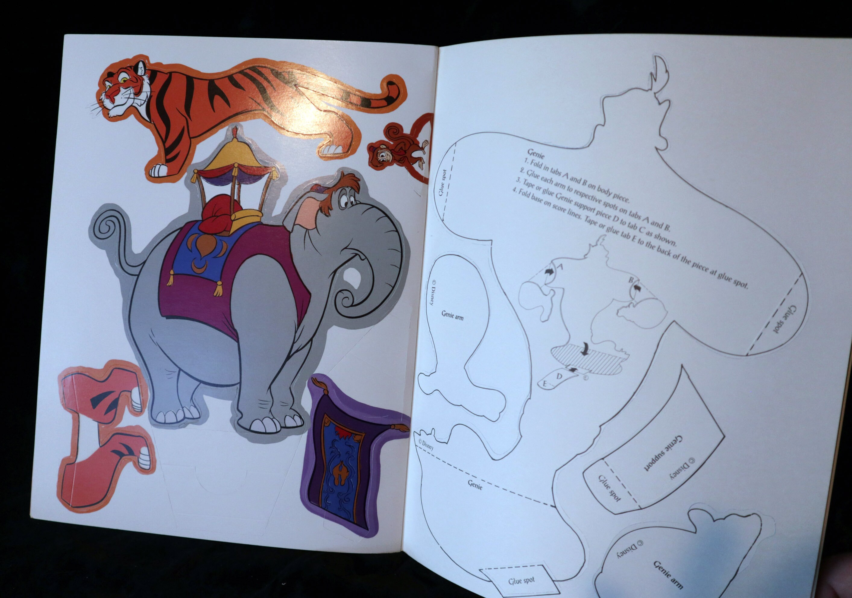 Vintage Disney's Aladdin Play Set by Troubador Press - New and Mint ...