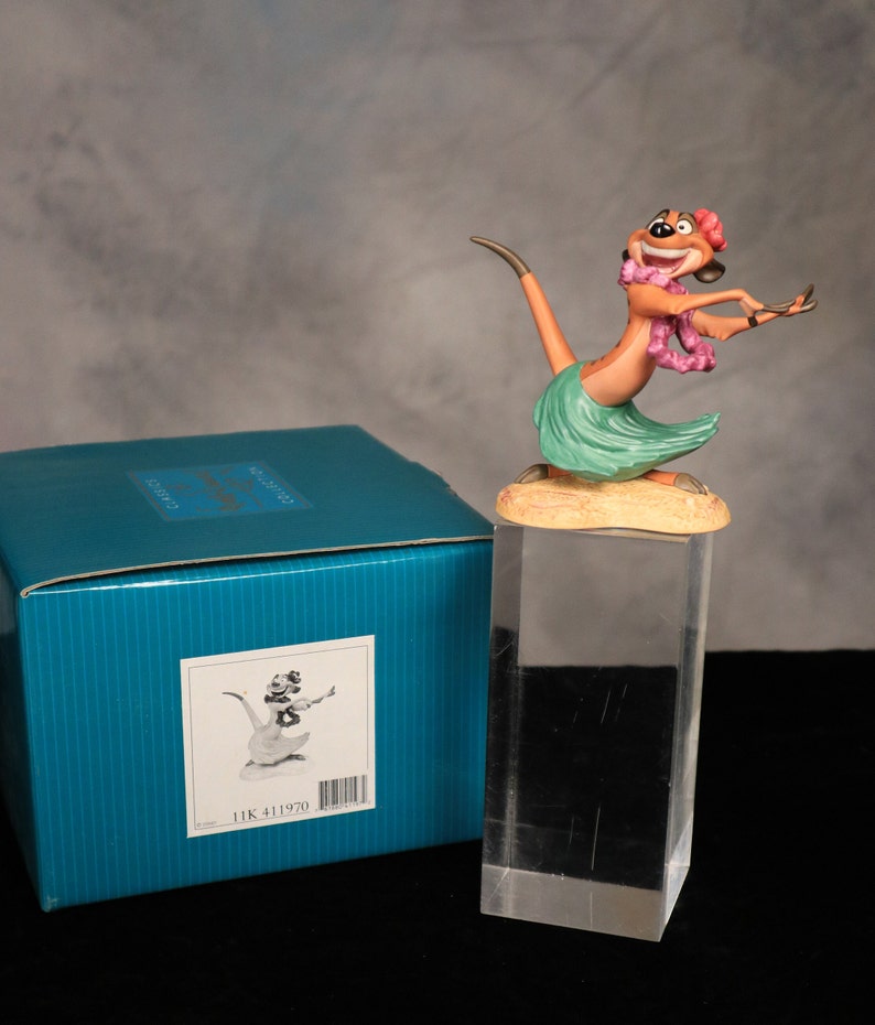 Disney's WDCC 1998 Membership Statue Timon luau From Disney's the Lion ...
