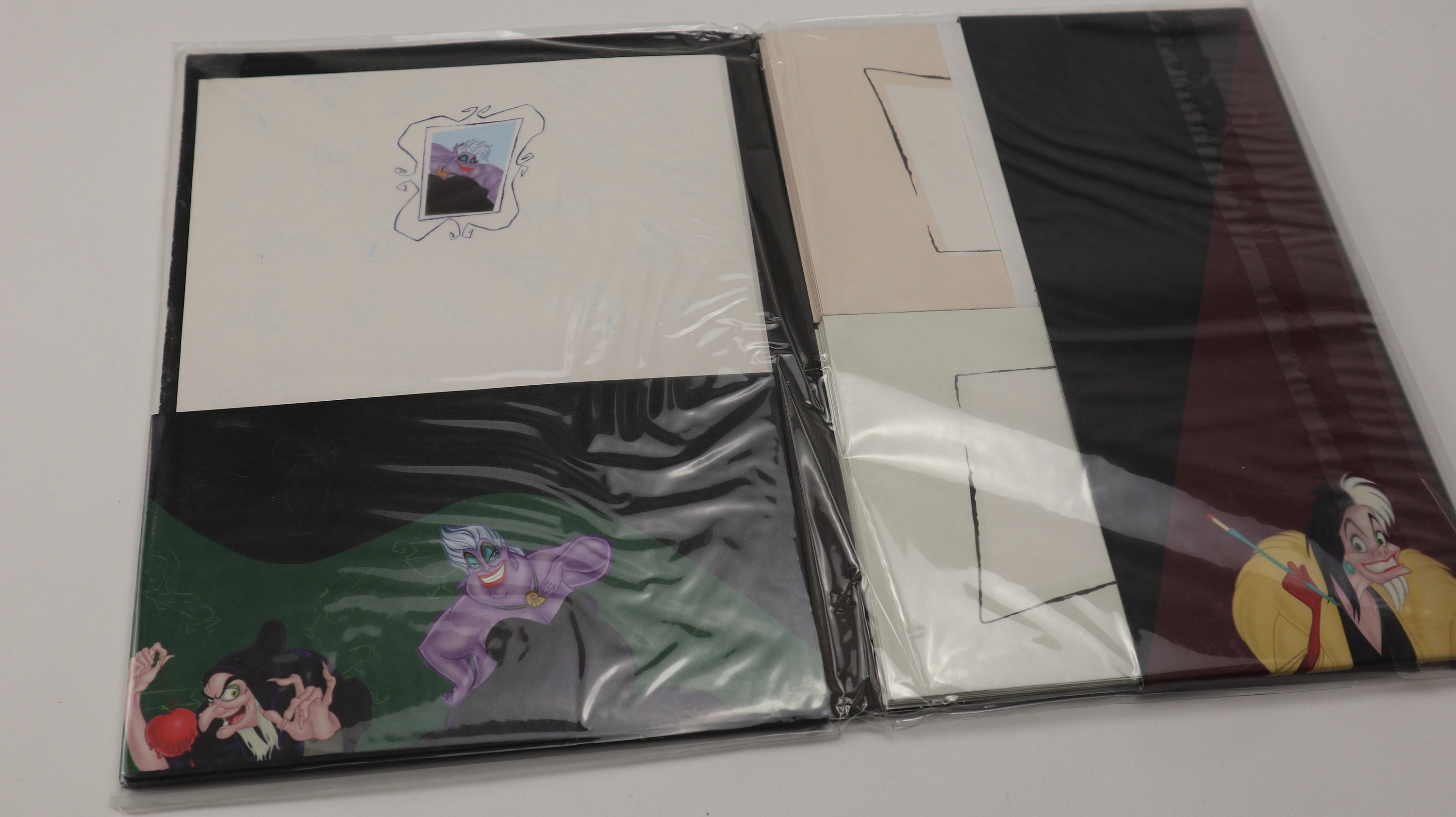 Vtg '90s Disney Villain Stationery Kit maleficent, Ursula, Wicked Queen ...