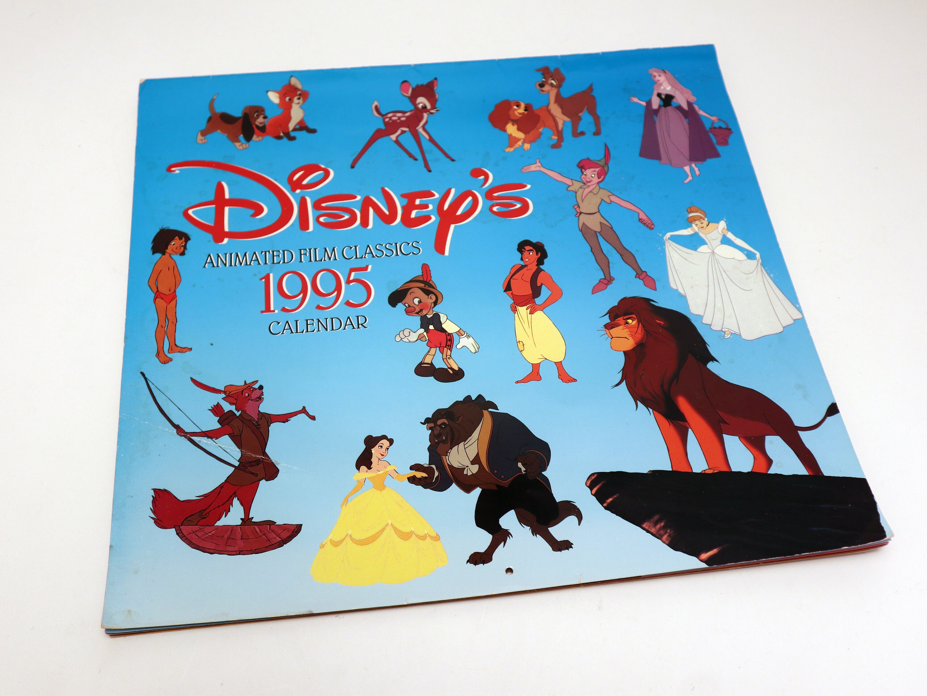 Vtg. Disney Store disney's Animated Film Classics 1995 Calendar 13x12 ...