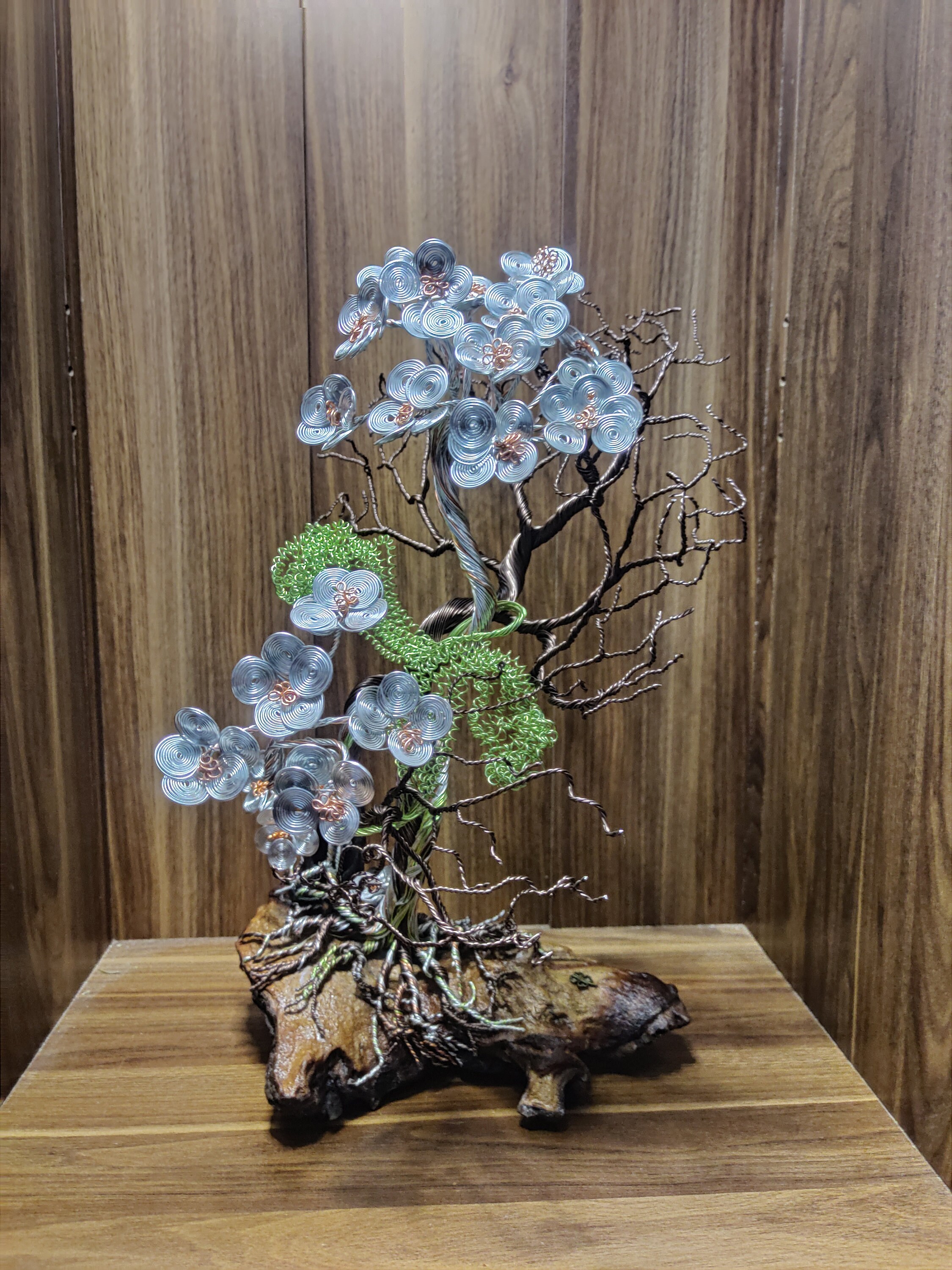 Wire Tree With Flowers, Wire Tree, Wire Sculpture, Unique Gift - Etsy UK