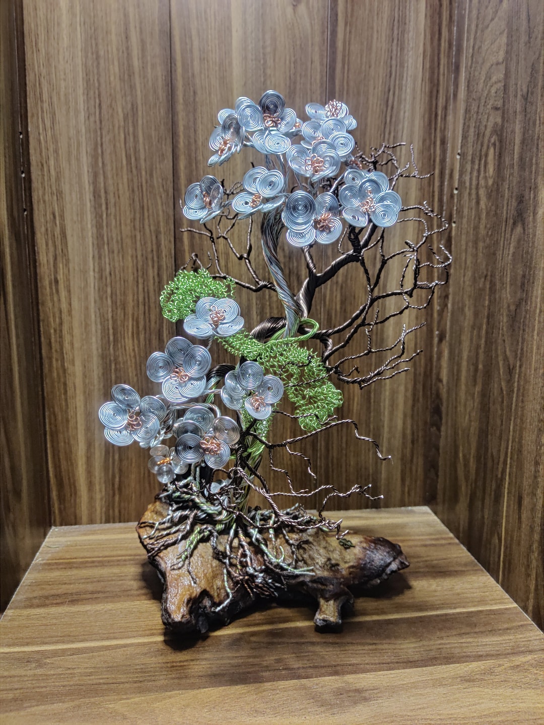 Wire Tree With Flowers, Wire Tree, Wire Sculpture, Unique Gift - Etsy