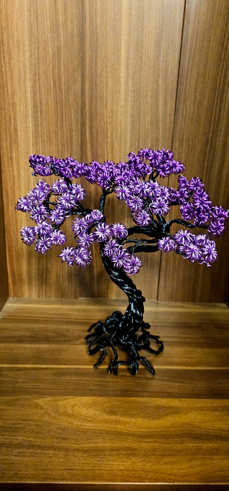 Purple Wire Tree, Wire Tree Sculpture, Home Decor, Anniversary Gift - Etsy