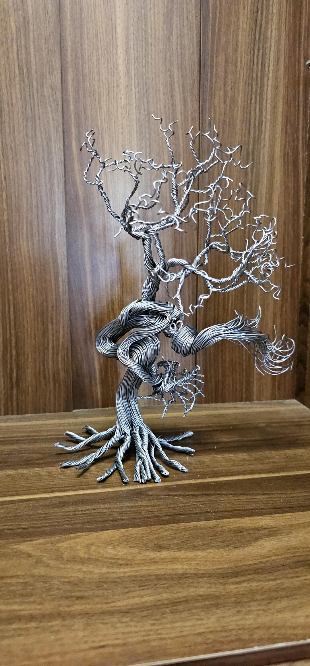 Aluminum Wire Tree Sculpture: Handmade Home Decor Gift - Etsy