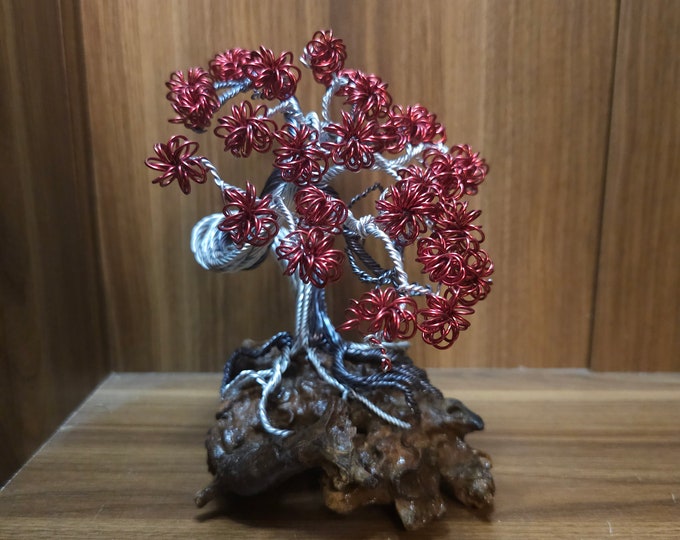 Copper Wire Tree, Tree Wire Sculpture, Tree in Bloom, Home Décor ...