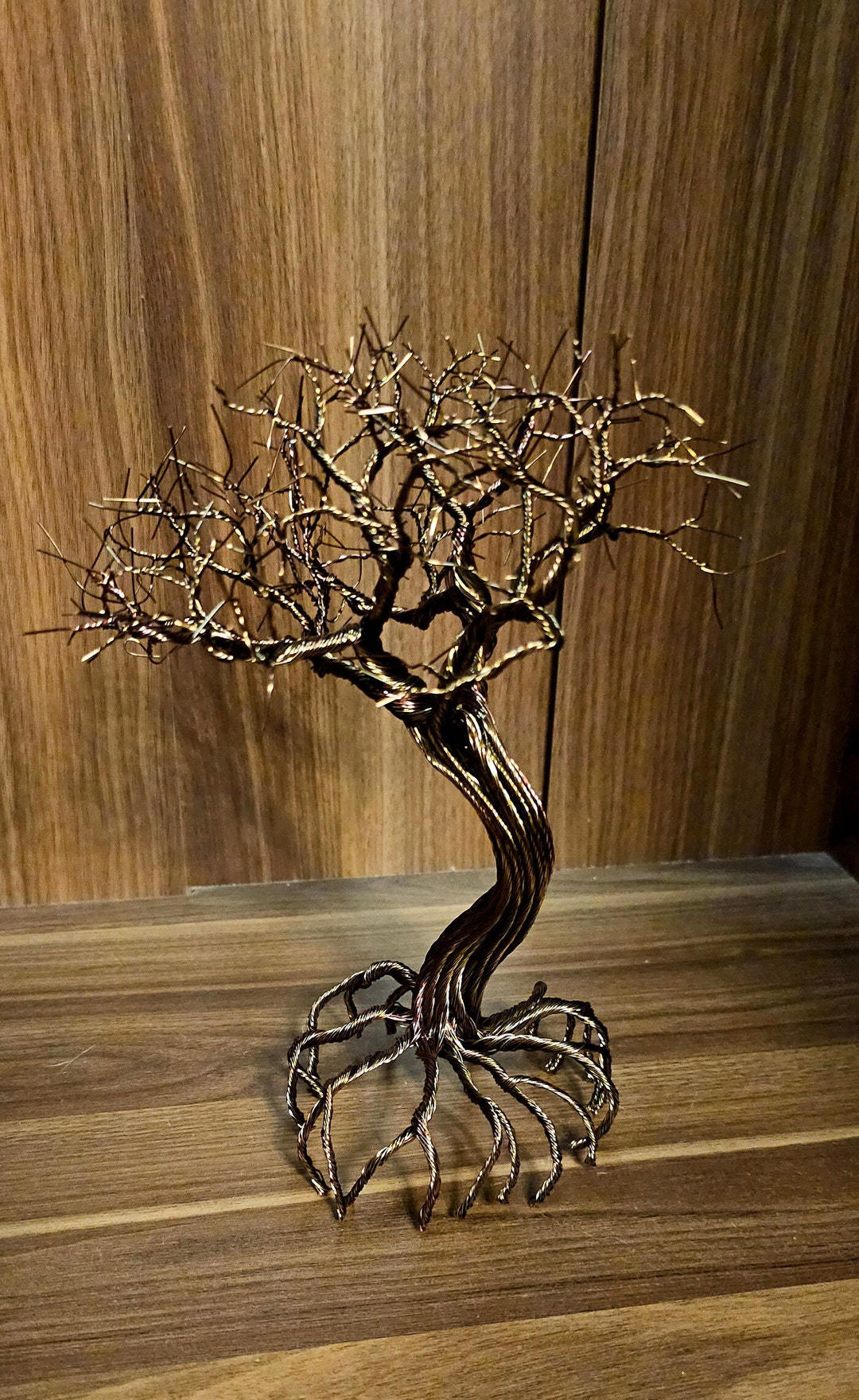 Copper Wire Tree Sculpture, Hone Decor, Unique Gift, Anniversary Gift ...
