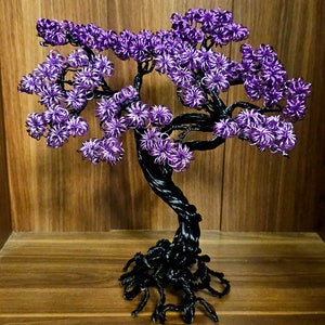 Purple Wire Tree, Wire Tree Sculpture, Home Decor, Anniversary Gift - Etsy