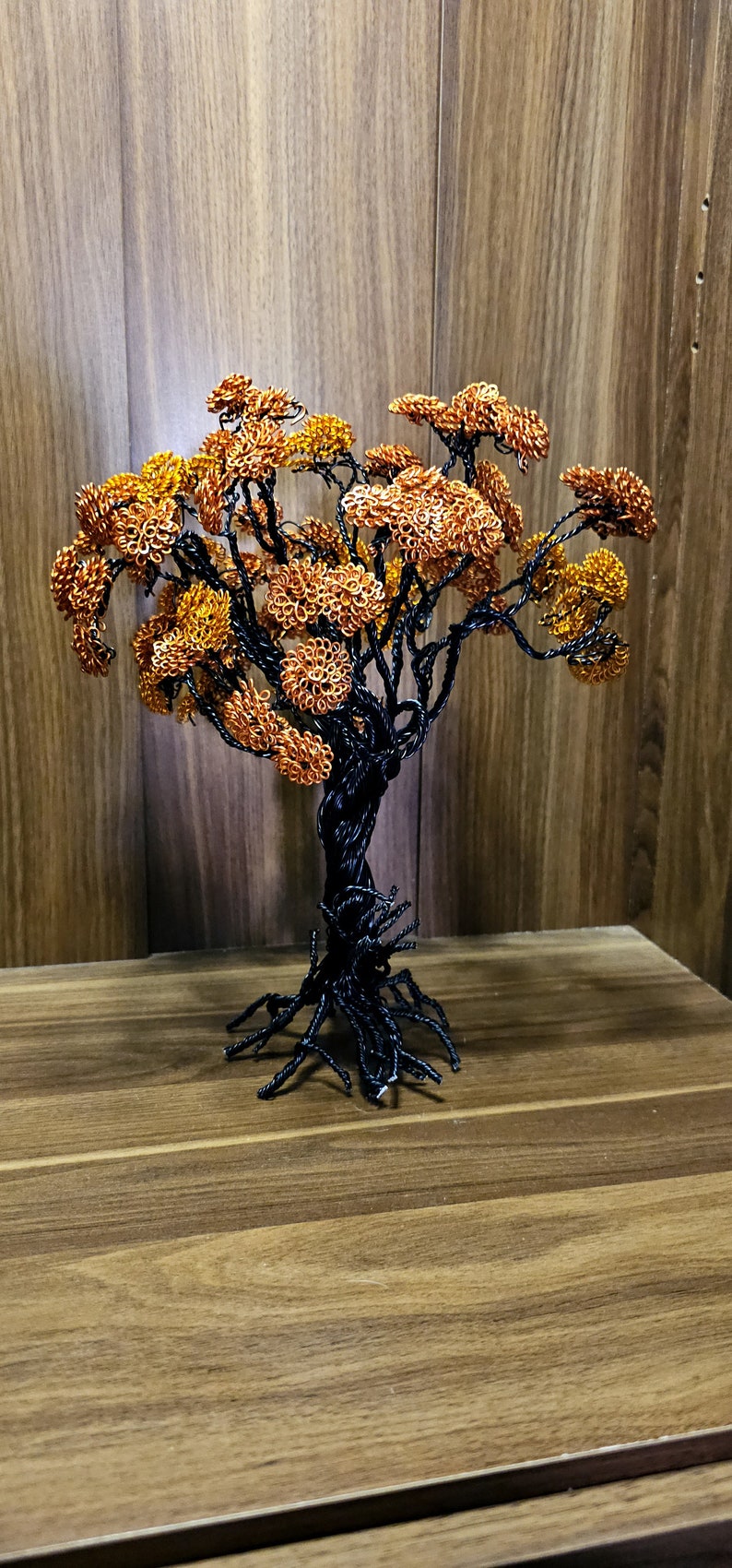 Orange Tree Sculpture Wire Sculpture Wire Art Unique Gift - Etsy