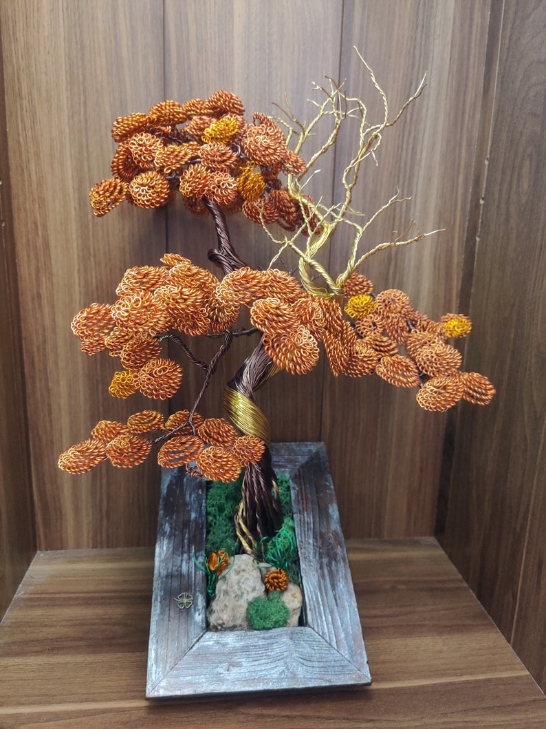 Autumn Wire Tree Sculpture, Wire Art, Unique Gift, Home Décor - Etsy