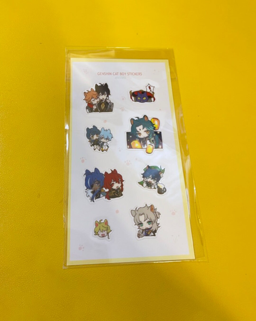 Genshin Impact Cat Boy Sticker Sheets - Etsy