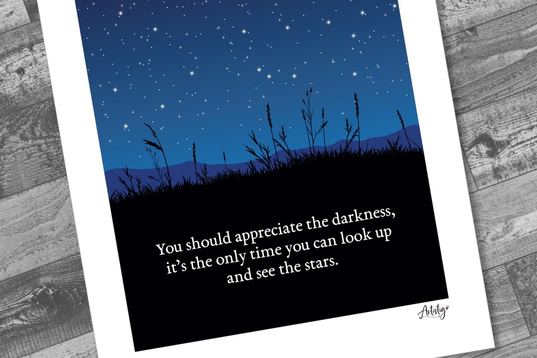 Stars A4 Poster | Positive Affirmation | Motivational Wall Art ...