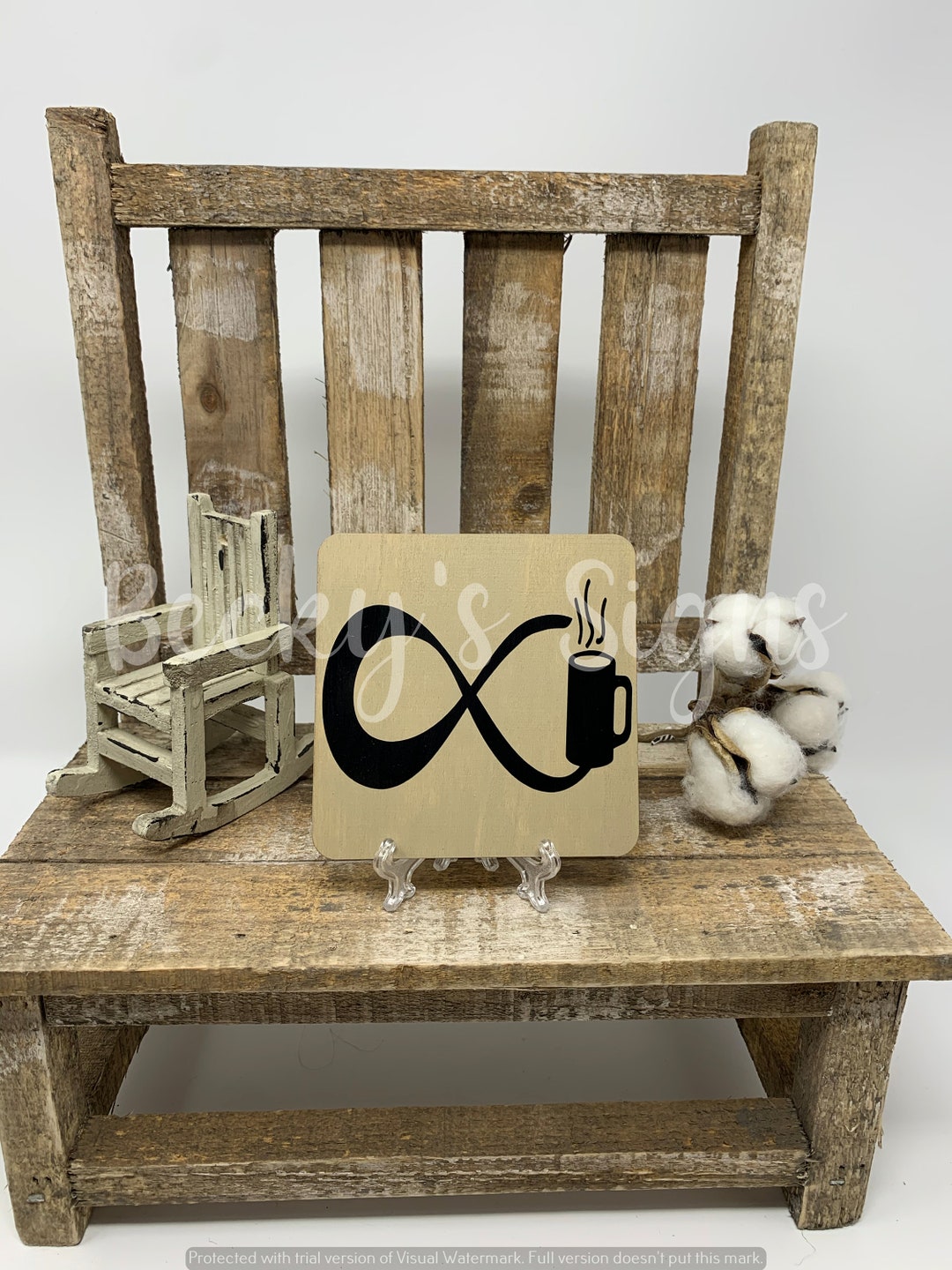 Infinity Symbol Coffee Mug - Tiered Tray - Mini Sign - Always Coffee ...