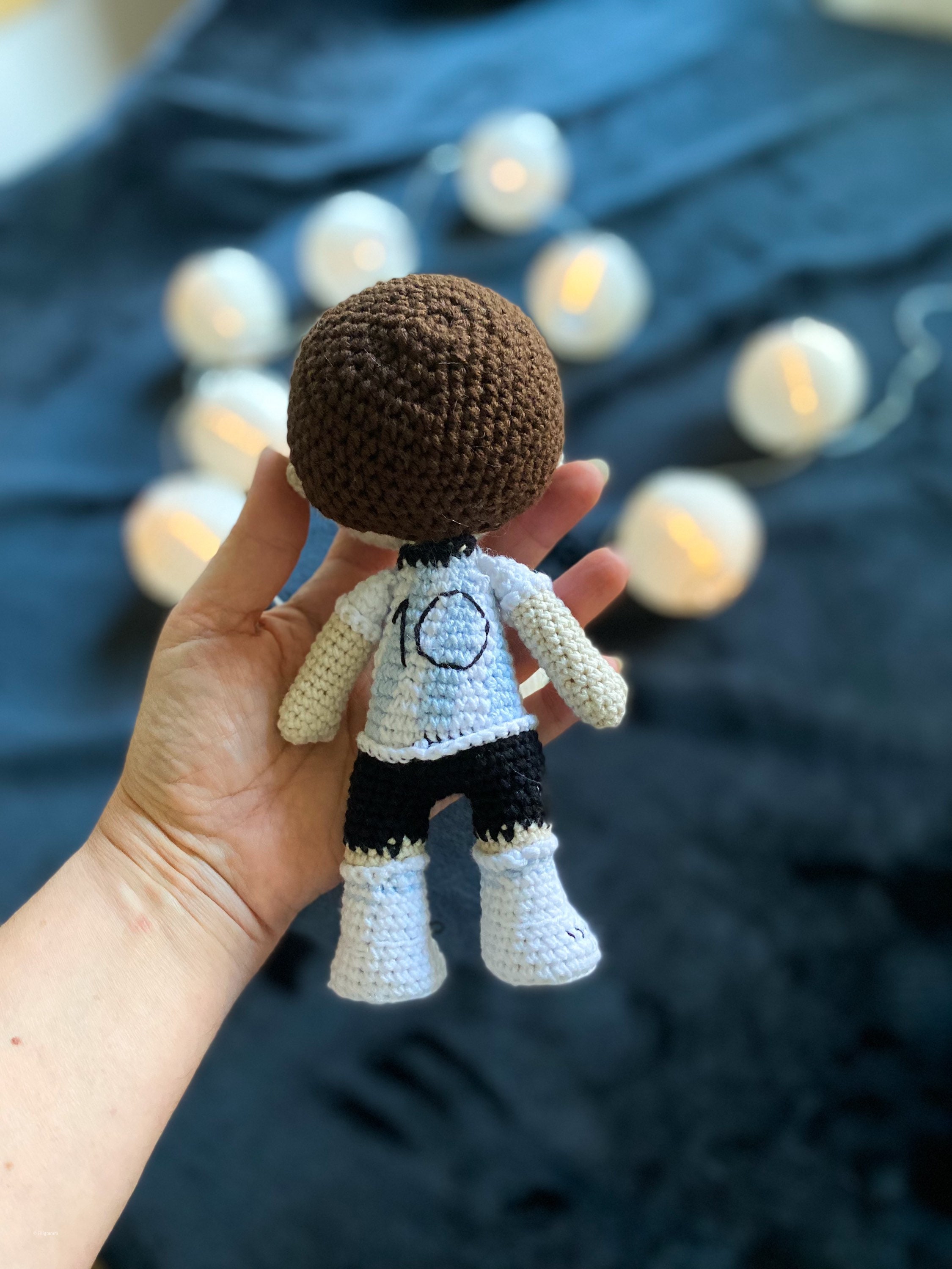 Amigurumi Messi, Crochet Doll Messi, World Cup Winner, Messi Doll ...