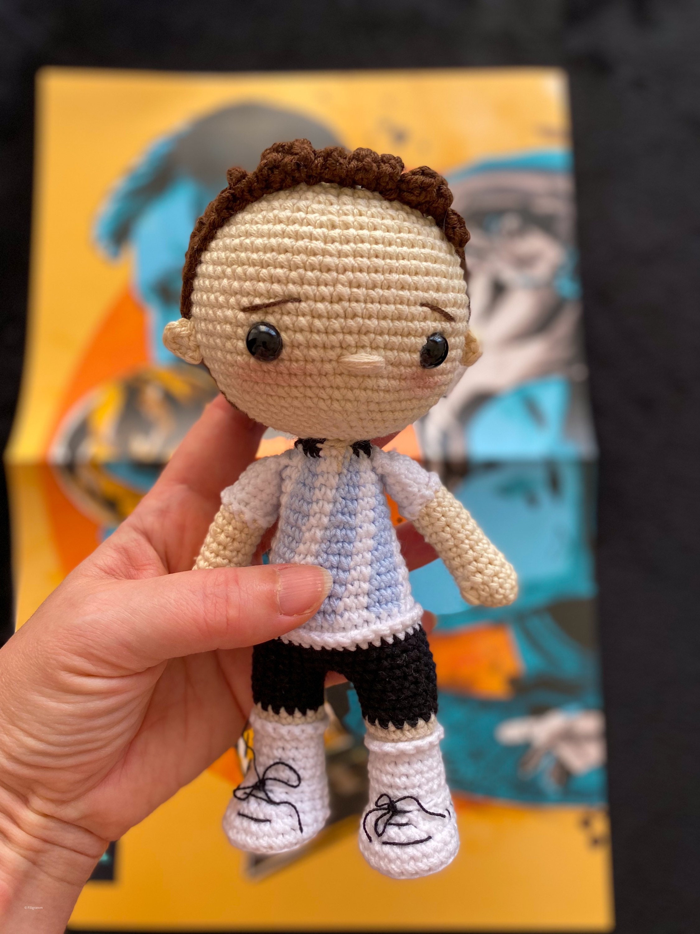 Amigurumi Messi, Crochet Doll Messi, World Cup Winner, Messi Doll ...