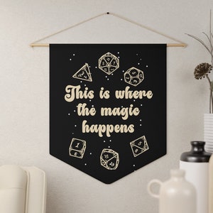 Dnd Flag, Dnd Pennant, Dnd Wall Art, Dnd Tapestry, Dnd Wall Decor, Dnd ...