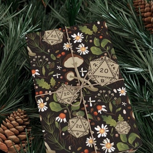 Dnd Gift Wrap Paper Dnd Druid Gift Wrapping Paper Dnd Gift - Etsy