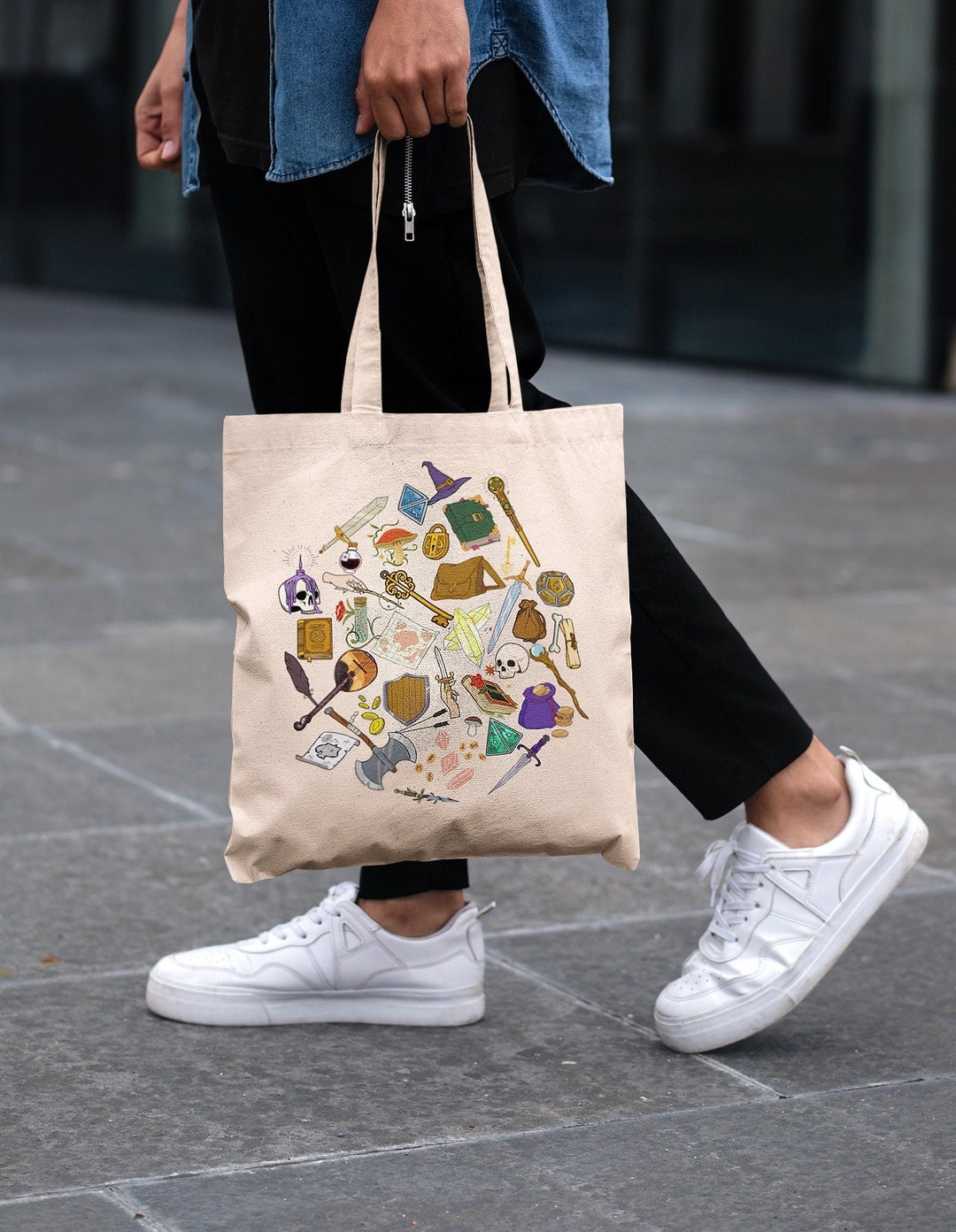 Dnd Tote Bag, Dnd Adventure Bag, Dnd Bottomless Bag, TTRPG Tote Bag ...