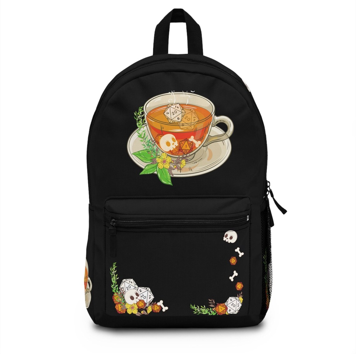 Dnd Backpack Dnd Laptop Bag Backpack Dnd Dead People Tea - Etsy