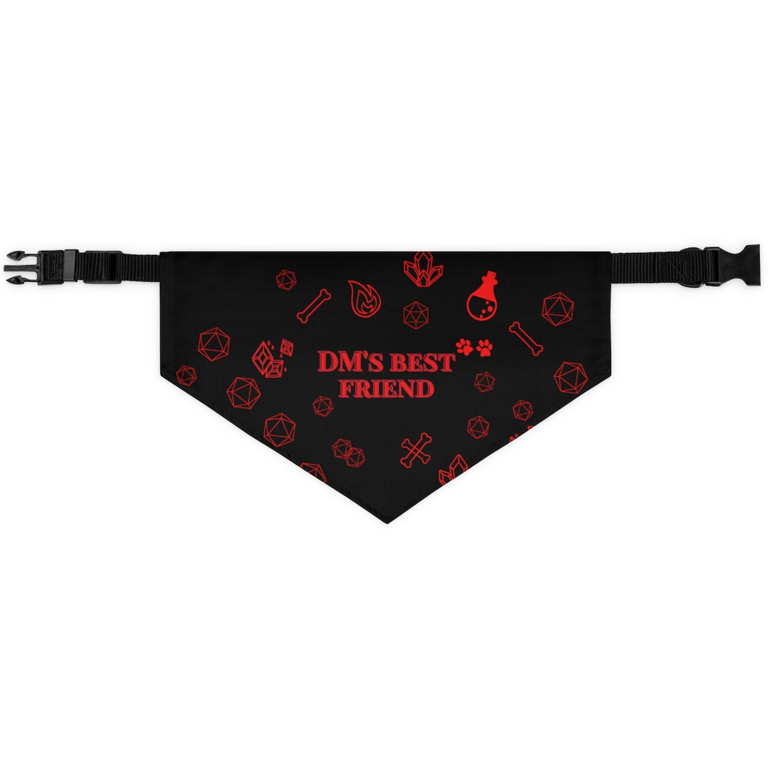 Dnd Dog Bandana Dnd Collar Dm's Best Friend Dog Bandana - Etsy