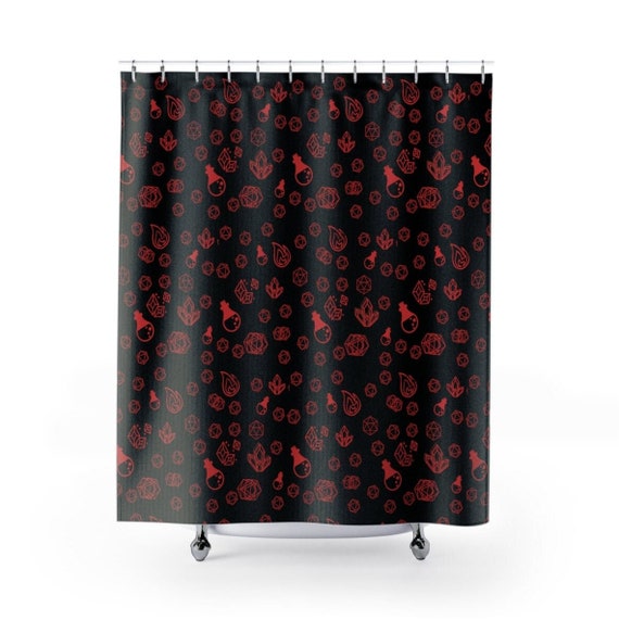 Dnd Shower Curtain Dnd Bathroom Decor Dnd Merch Dnd - Etsy