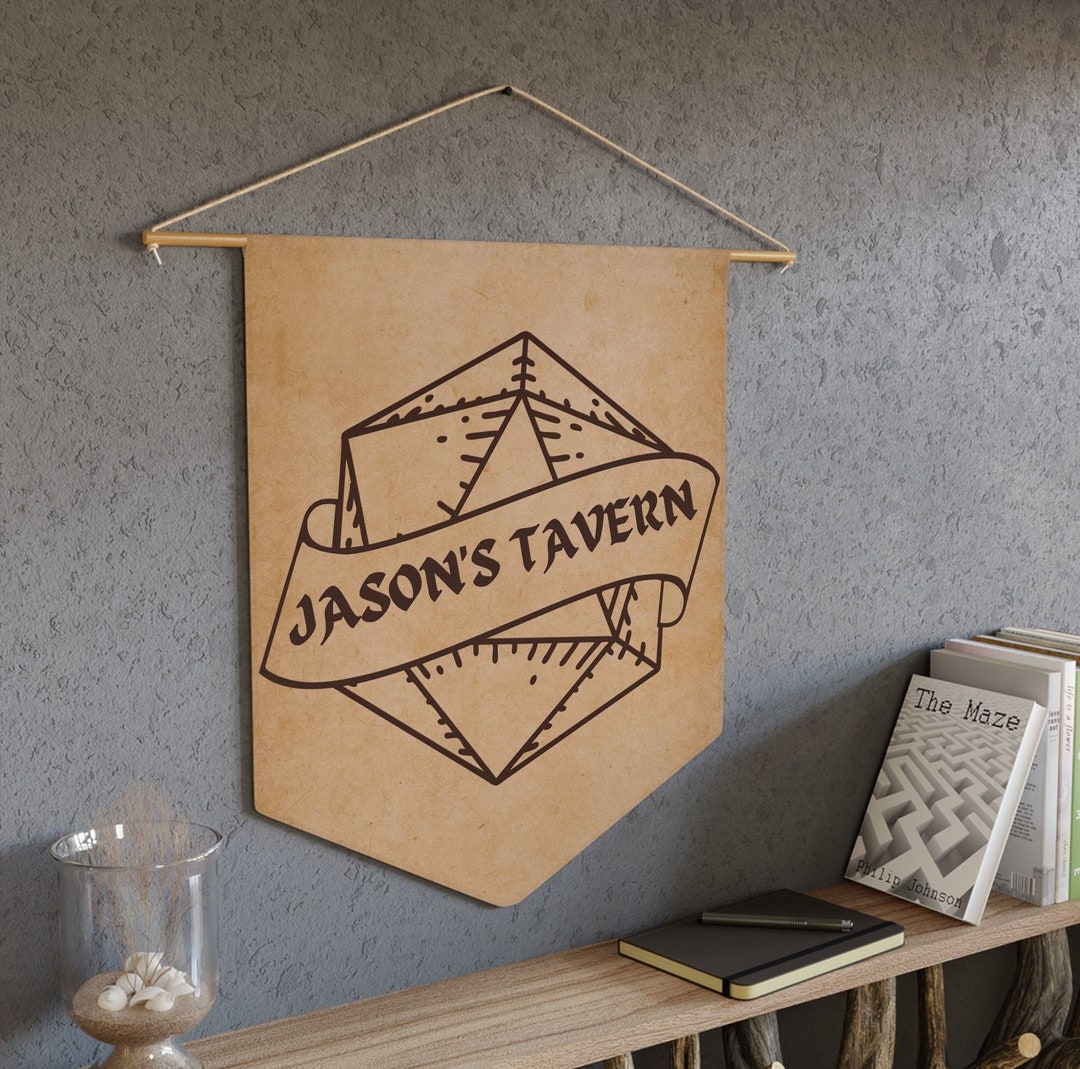 Dnd Personalized Flag, Dnd Wall Decor, Dnd Pennant, D&D Game Room Decor ...