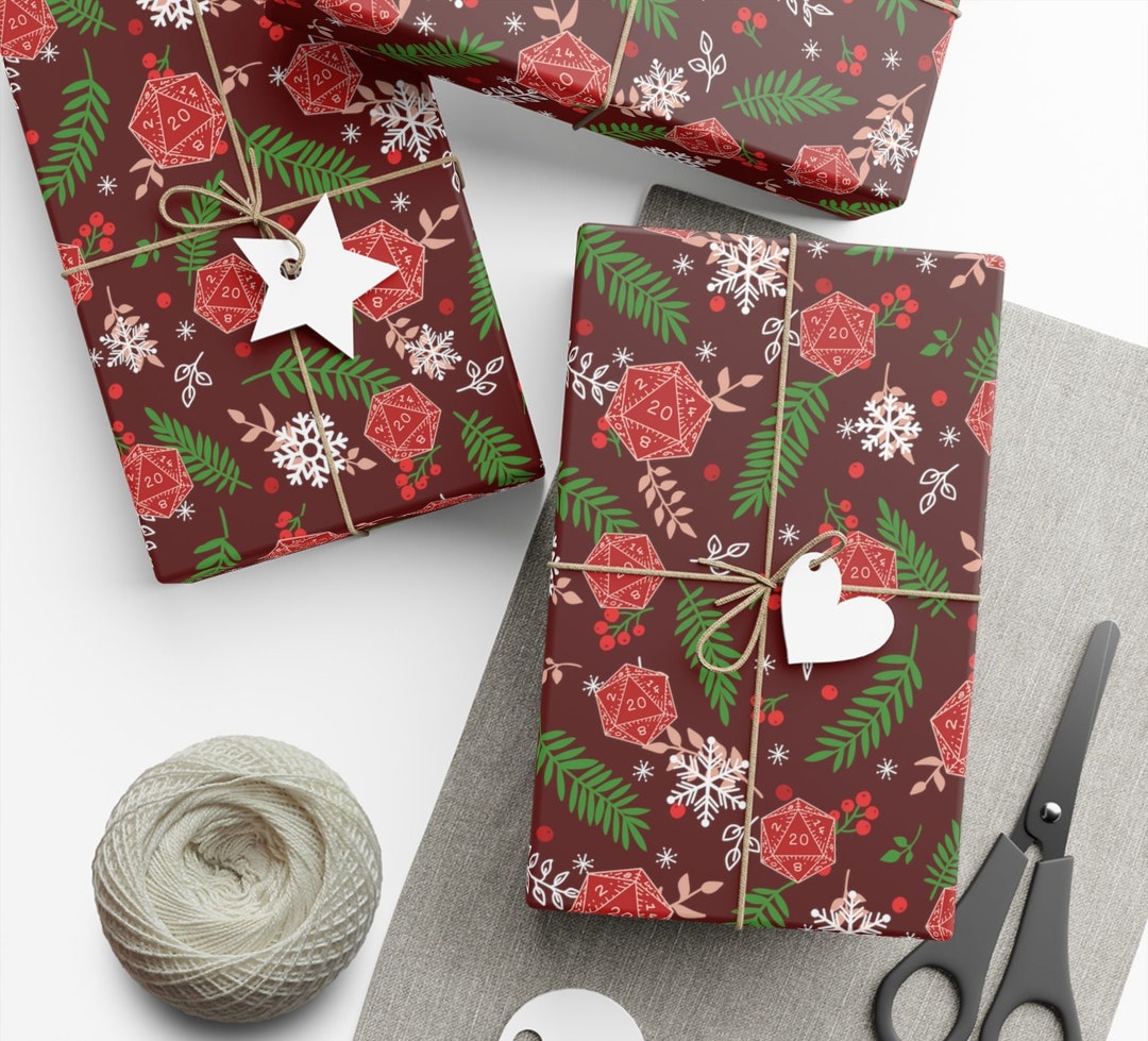 Dnd Gift Wrap Paper, Dnd Druid Gift Wrapping Paper, Dnd Gift Packing ...