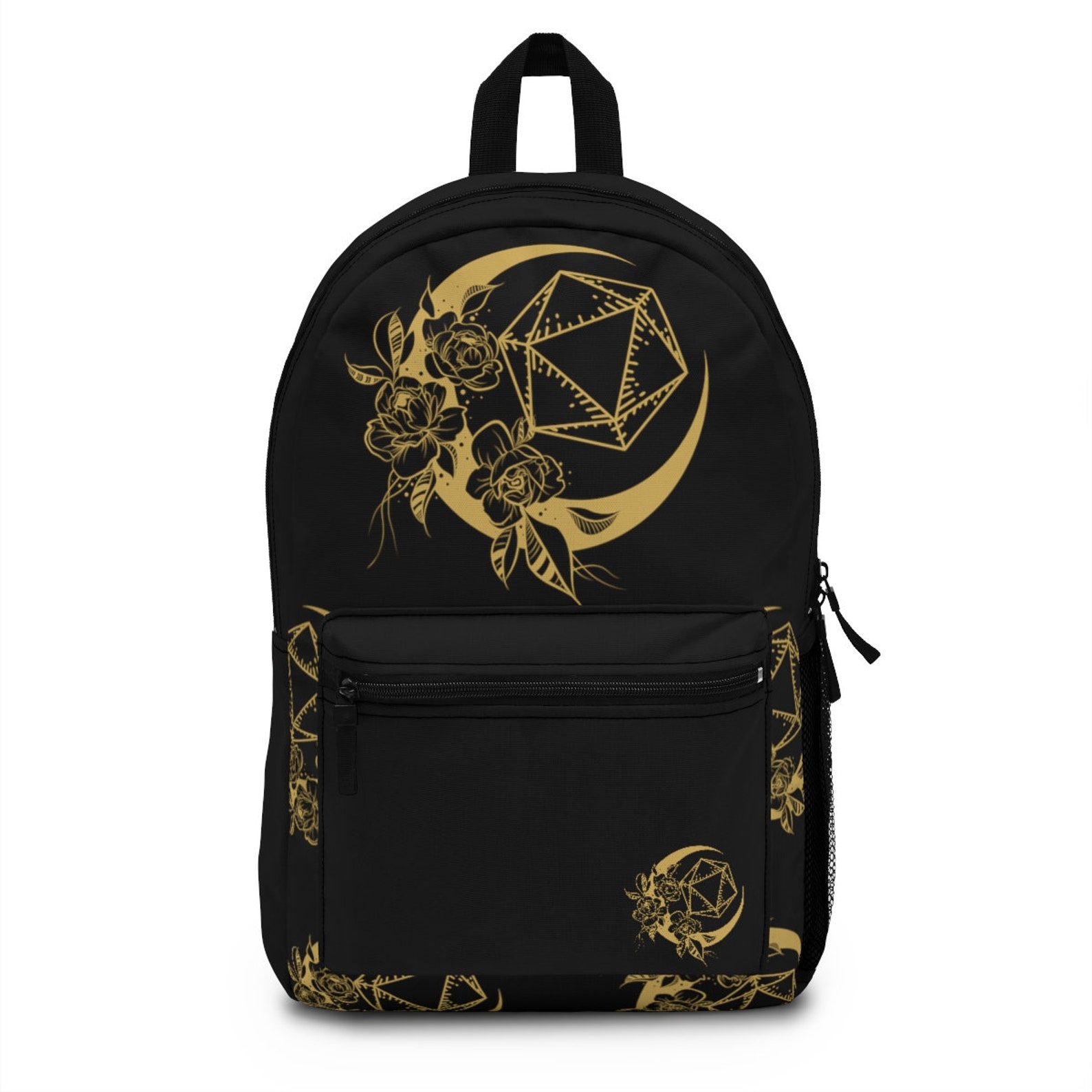 Dnd Backpack Dnd Laptop Bag Backpack Moon D20 Backpack Dnd - Etsy
