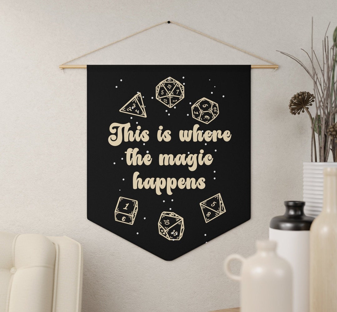 Dnd Flag, Dnd Pennant, Dnd Wall Art, Dnd Tapestry, Dnd Wall Decor, Dnd ...