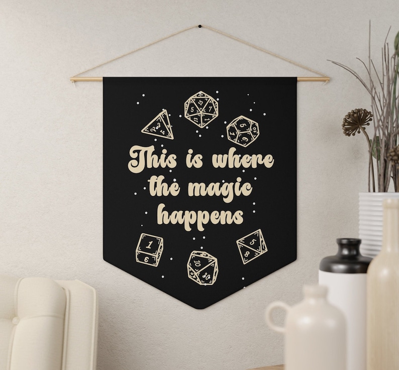 Dnd Flag Dnd Pennant Dnd Wall Art Dnd Tapestry Dnd Wall - Etsy