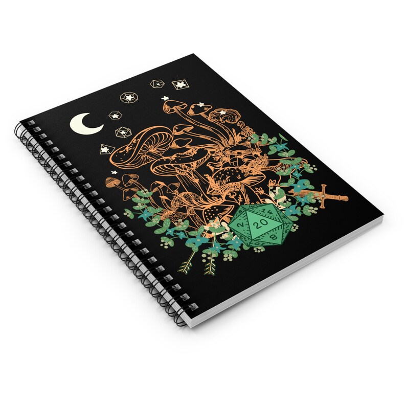Dnd Journal, D&D Journal, Dnd Character Journal, Dnd Mushrooms Notebook ...
