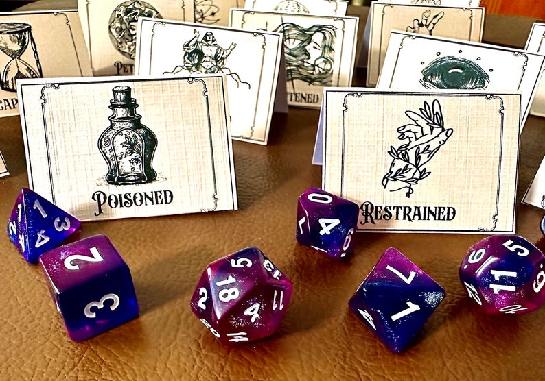 Dnd Printable Status Cards, Dnd Digital Status Cards, Dnd 5e Status ...