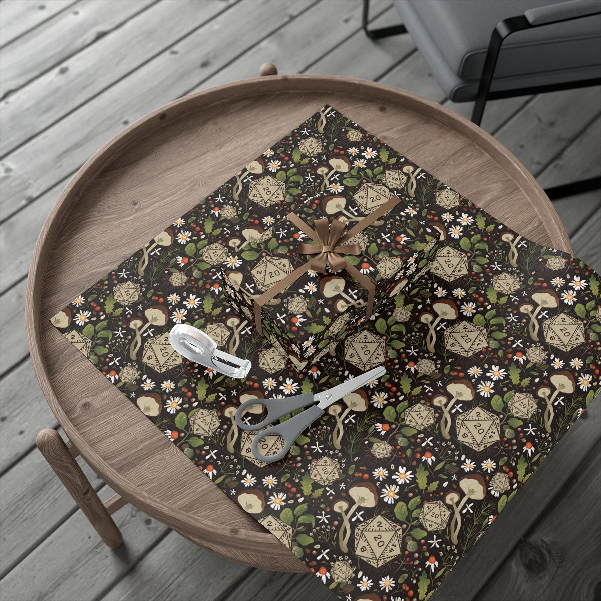 Dnd Gift Wrap Paper, Dnd Druid Gift Wrapping Paper, Dnd Gift Packing ...