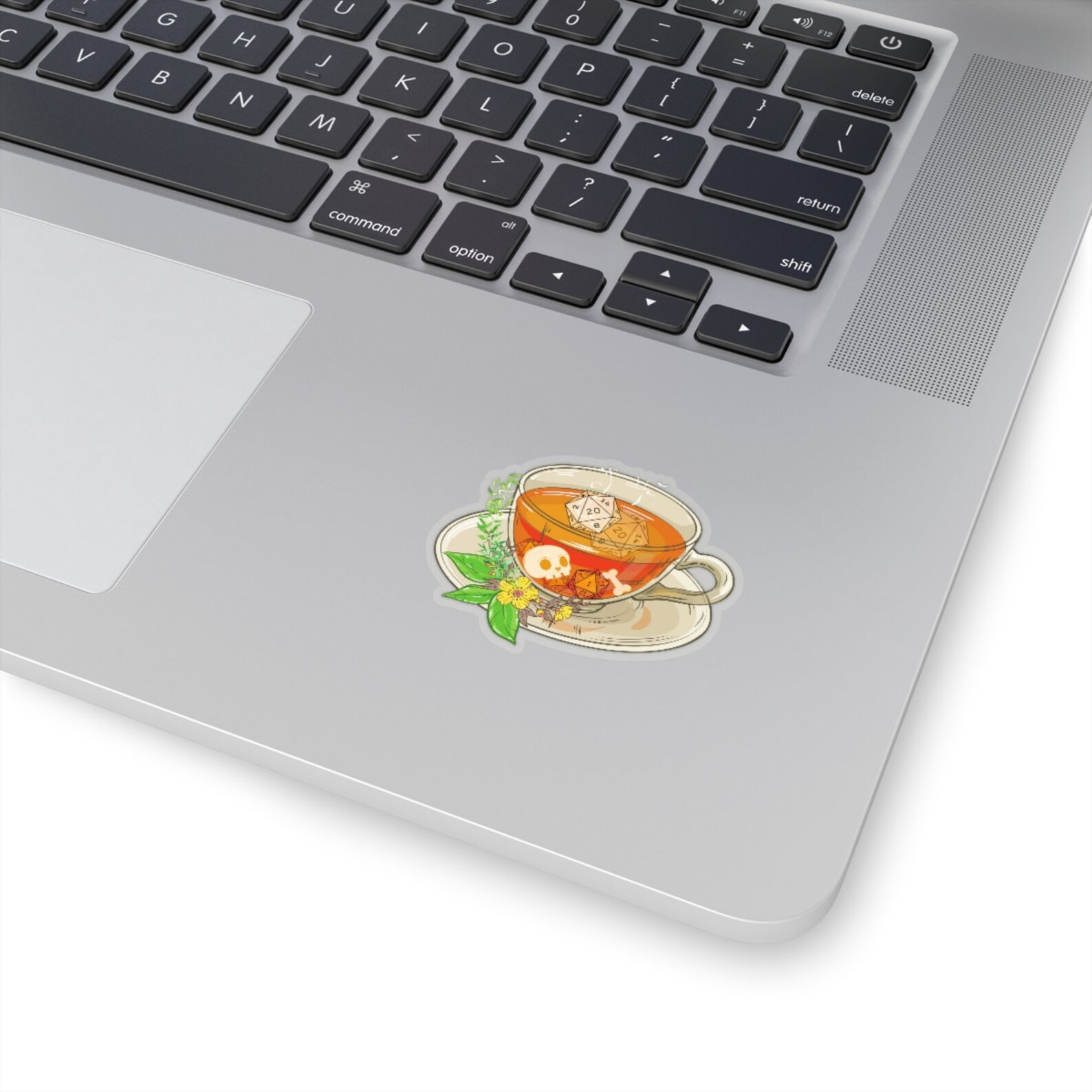 Cute Dnd Tea Sticker, Dnd Stickers, D20 Sticker, Dice Laptop Decal, DND ...