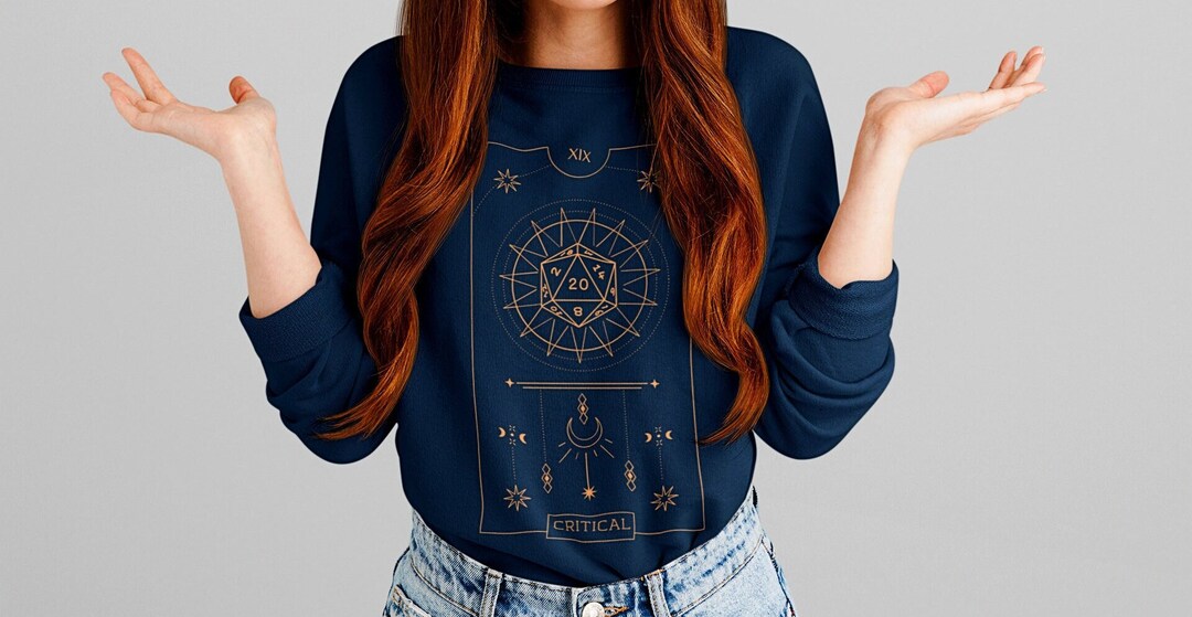 Dnd Nat 20 Sweatshirt, Dnd Critical Sweatshirt, Dnd Dice Sweatshirt ...