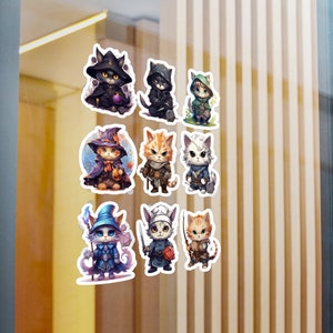 Dnd Cat Sticker, Dnd Cat Decals, Dnd Cats Sticker Sheet, Dnd Cute ...